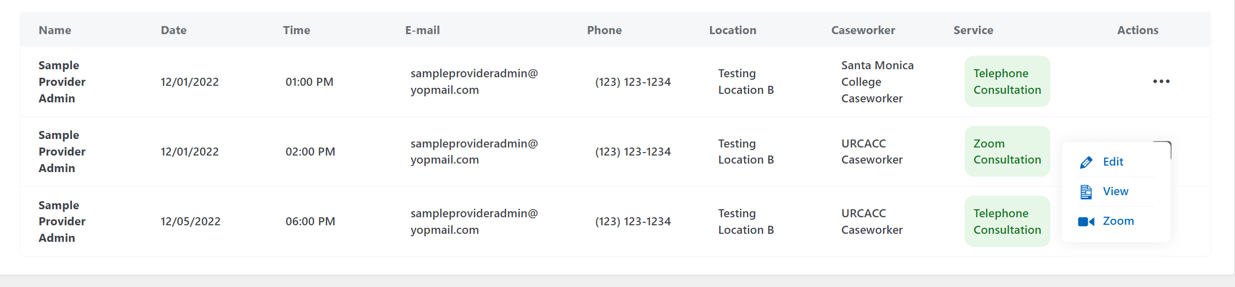 View Upcoming Appointments – Provider Help Center