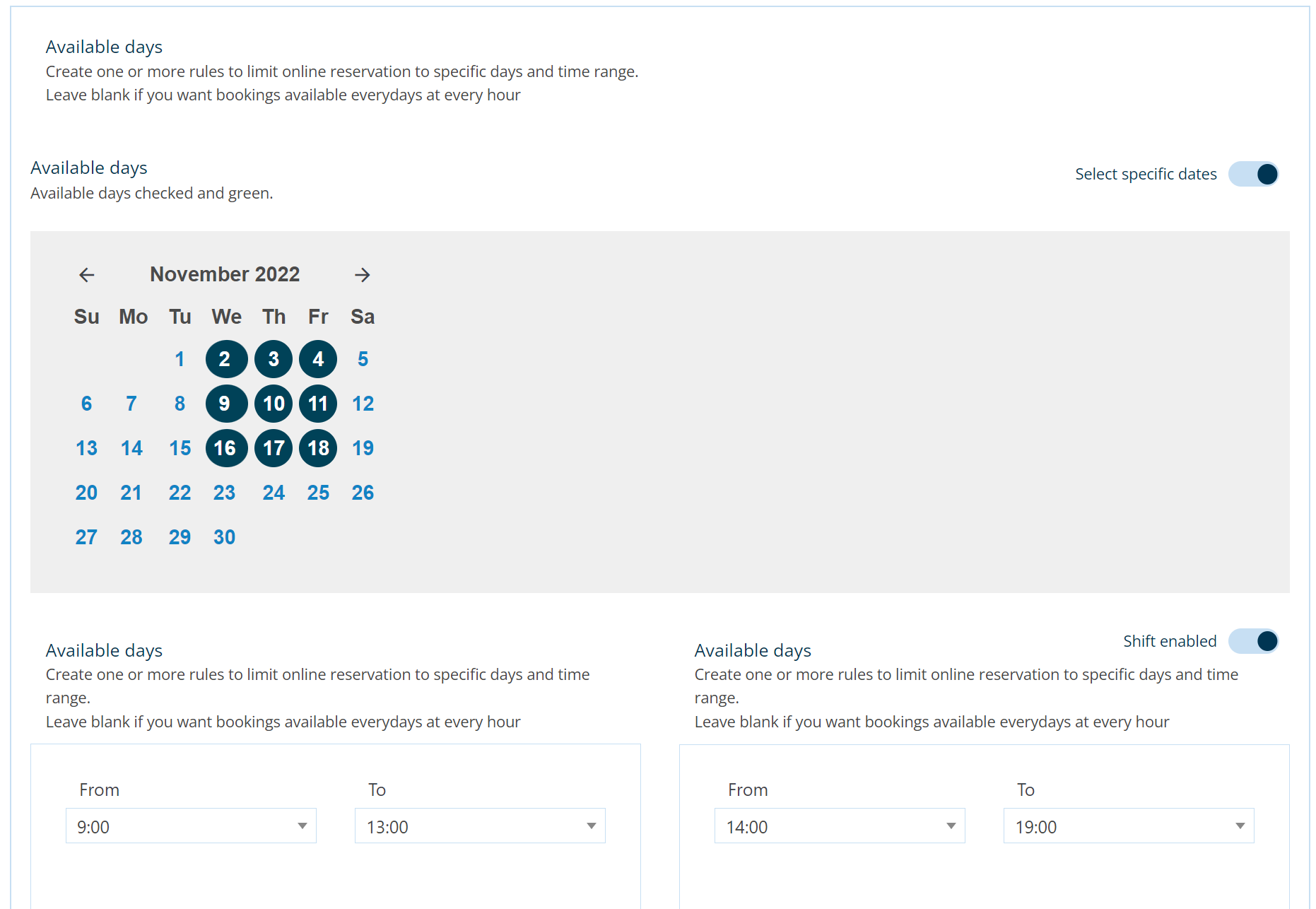 Set Availability – Provider Help Center