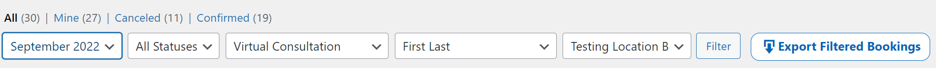 Export Booking Data – Provider Help Center