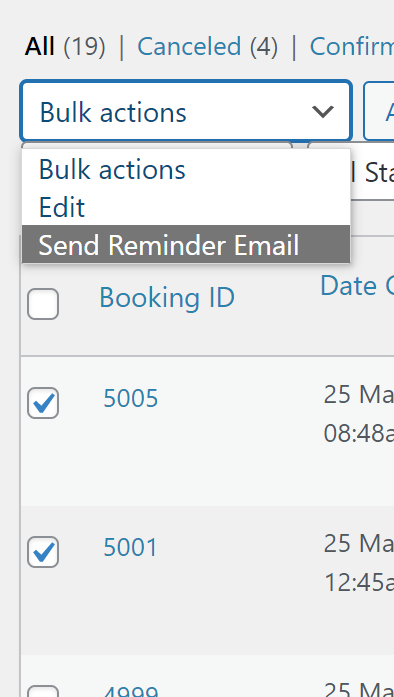 Manually send a Reminder Email – Provider Help Center