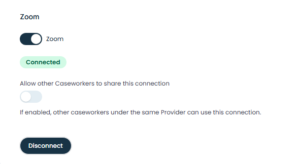 Link a Zoom Account to a Caseworker – Provider Help Center